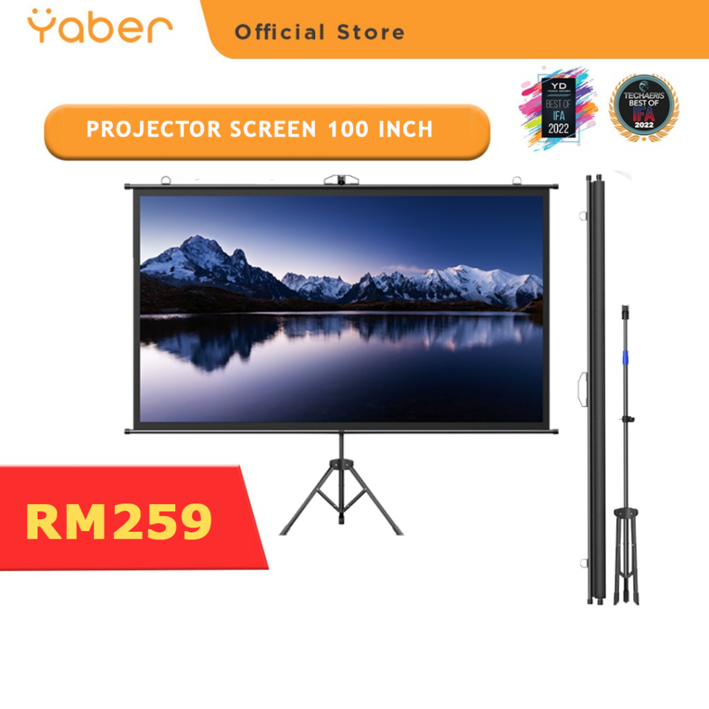 Yaber Projector Screen 100 inch YS-100D | Shopee Malaysia