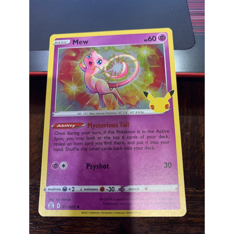 Pokemon Tcg - Mew Celebration Holo Playable card | Shopee Malaysia