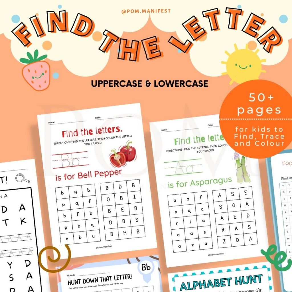 [PDF] AW000 Find, Trace & Color the Letter A to Z Alphabet Worksheet ...