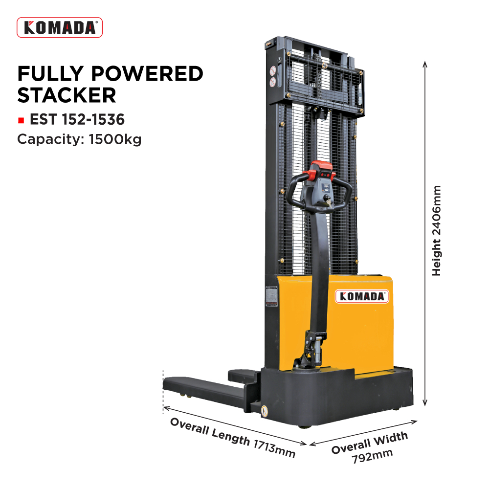 TTF Rack™ ( EST SERIES FULLY POWERED STACKER) 1.5 Ton Fully Powered ...