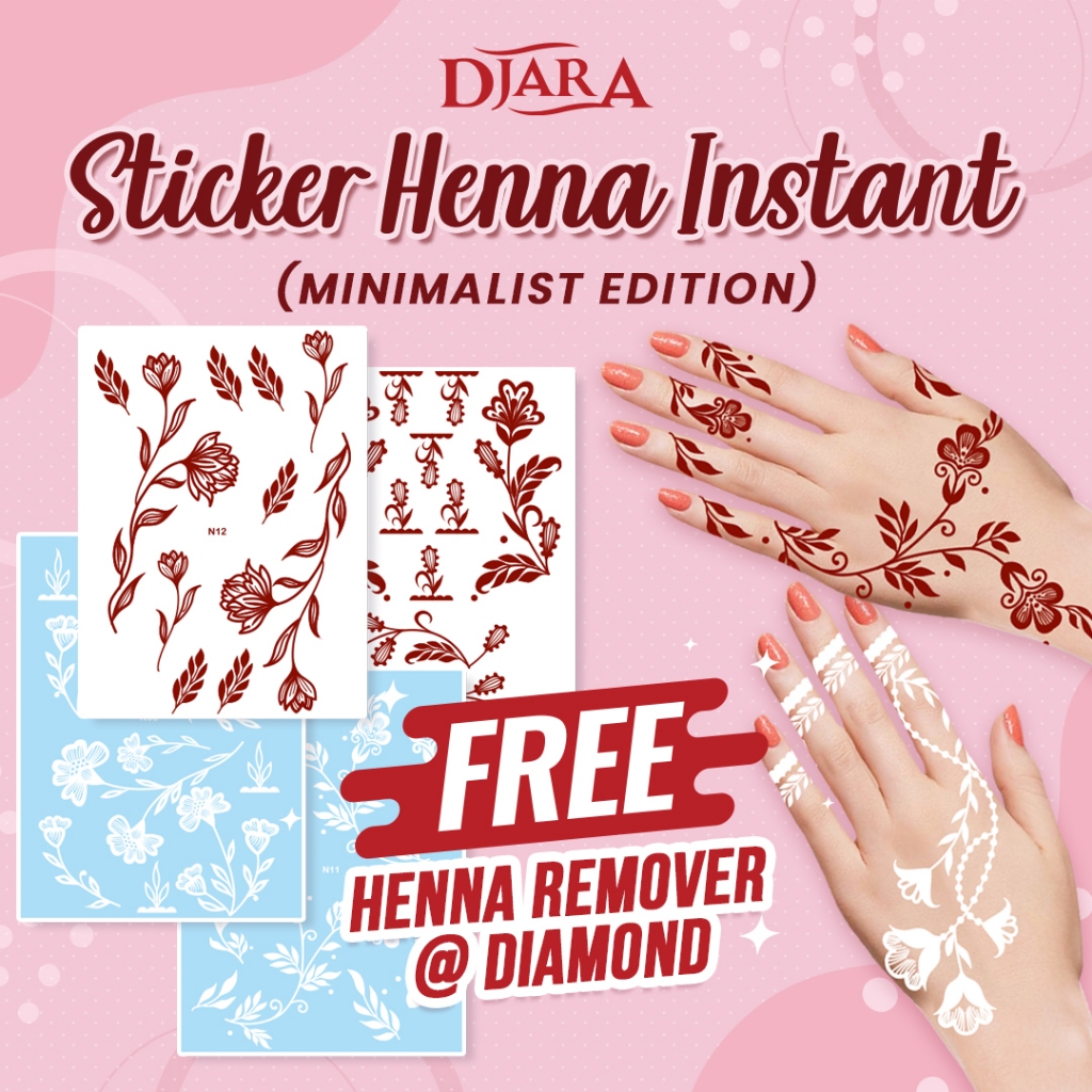 (Free Diamond & Remover) Henna Instant White/&Maroon/ Lace Tattoo ...