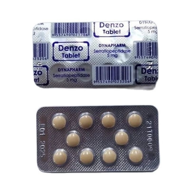 CLEARANCE Denzo 5mg Tablet 10's / strip utk Ulcer surut bengkak ulser dll (EXP 3/2025) | Shopee ...