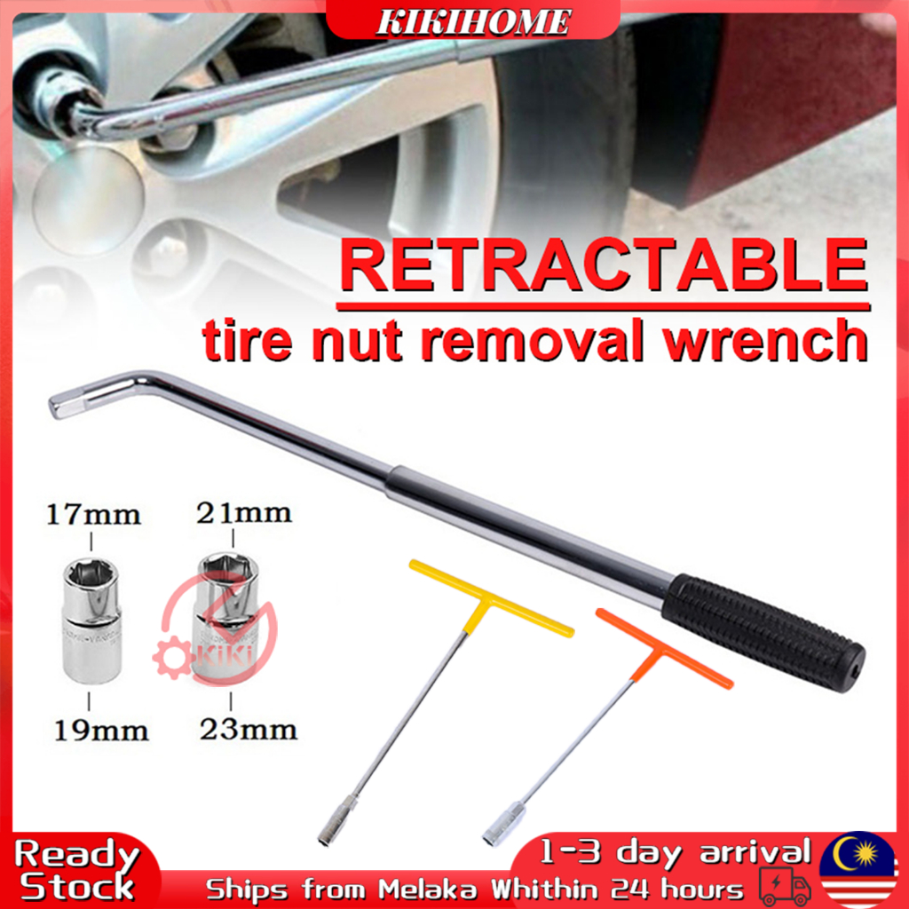 3Pcs Tyre Wrench L Shape Wrench Telescoping Lug Wrench Wheel Socket ...