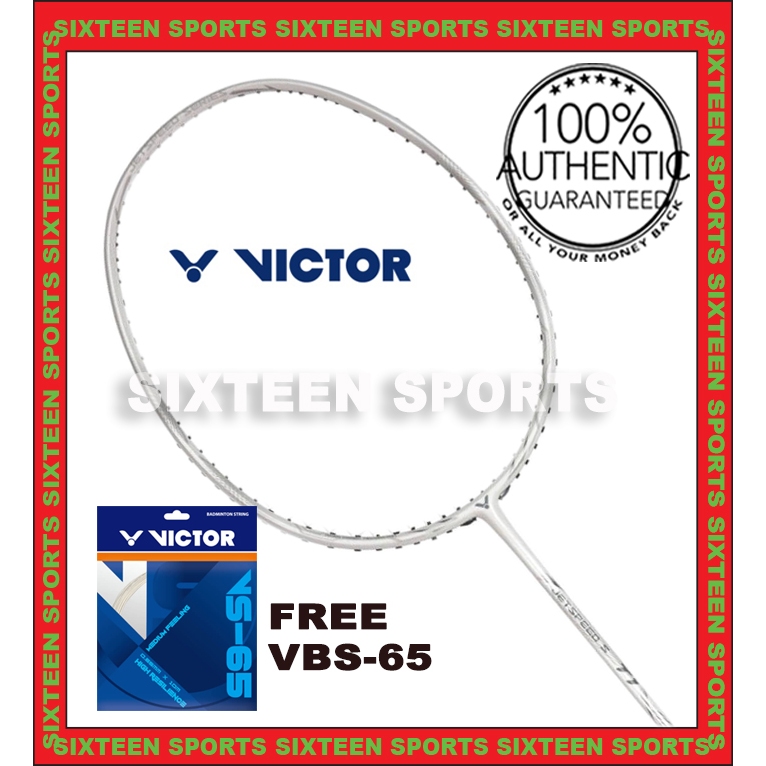 VICTOR Jetspeed T1 Badminton Racket JS-T1 (C/W Victor VBS65 String ...