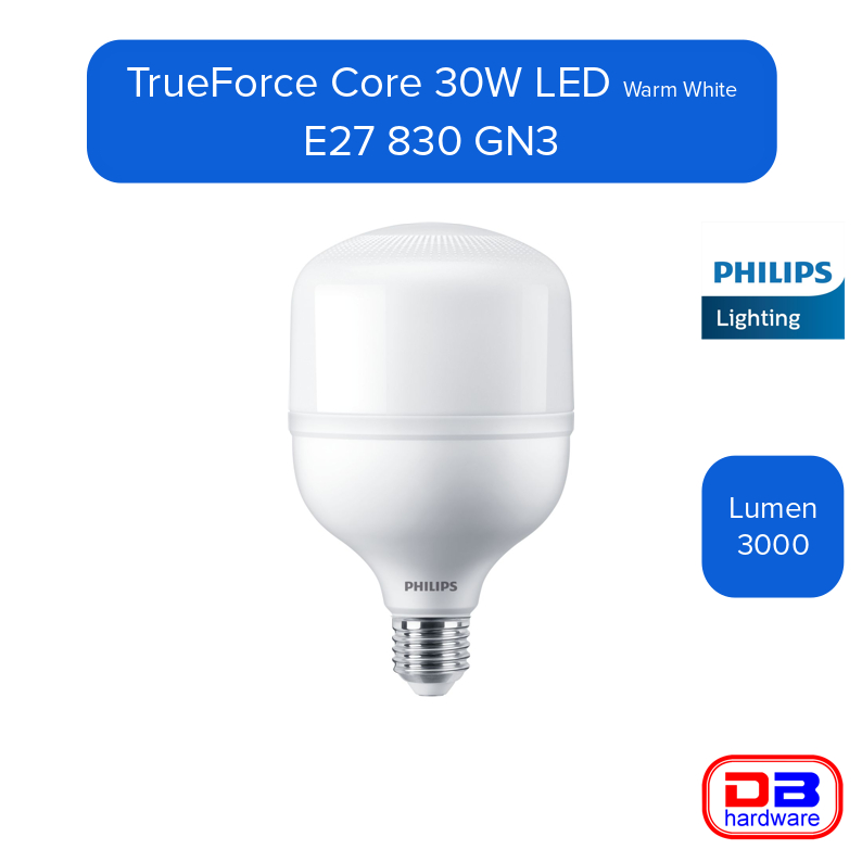 Philips TrueForce Core HB 30W E27 830 GN3 (Warm White) | Shopee Malaysia