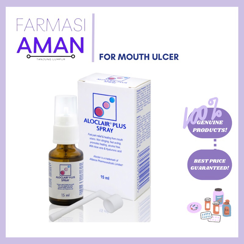 Aloclair Plus Spray 15ml (For Mouth Ulcer) | Shopee Malaysia