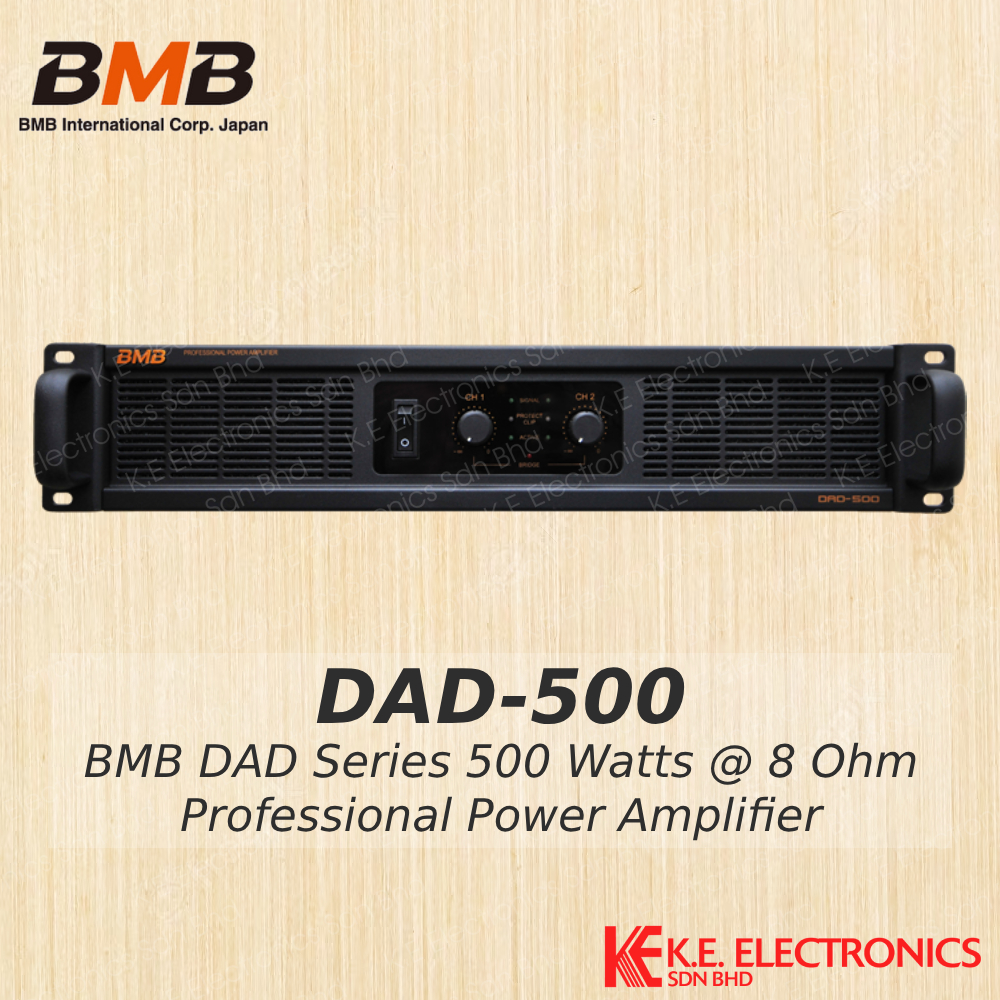 BMB DAD-500 500 Watts @ 8 Ohm Professional Power Amplifier | Shopee ...