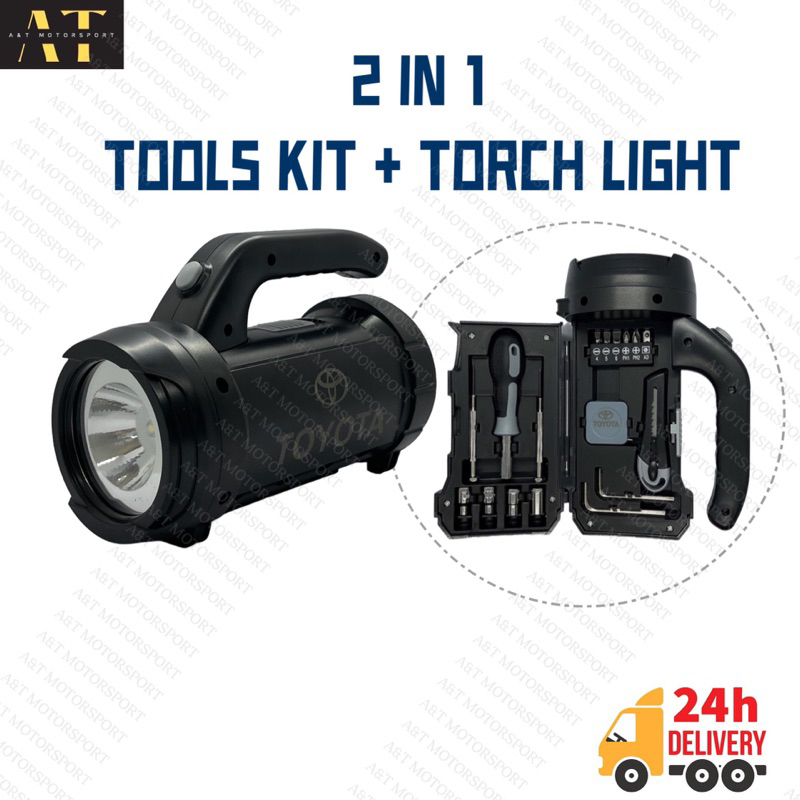 Toyota Emergency Tools kit with Light (Half cut Conditions) | Shopee ...