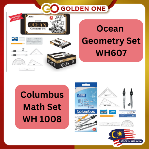 Astar WH607 / WH1008 Ocean geometry set / Columbus Math Set (Price for ...