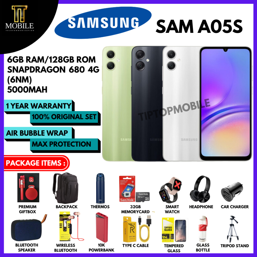 Samsung A05s (RAM 6GB | ROM 128GB) Original Samsung Malaysia | Shopee ...