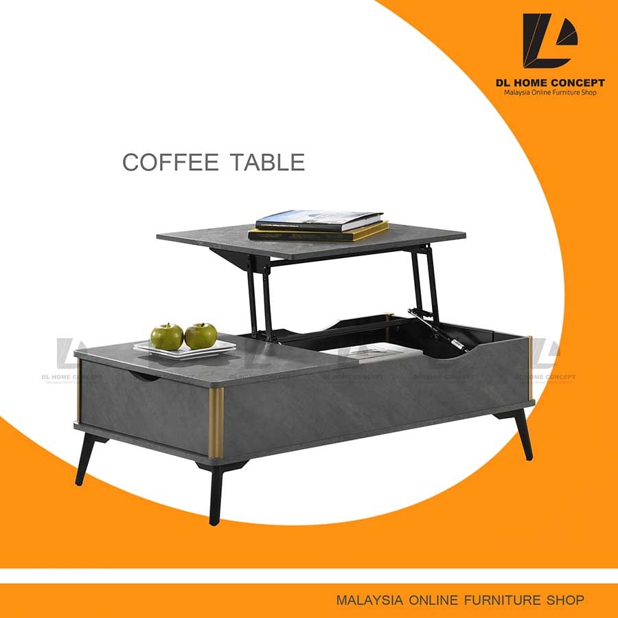 DL Home Concept Multi Function/Adjust Coffee Table (Marble Series ...