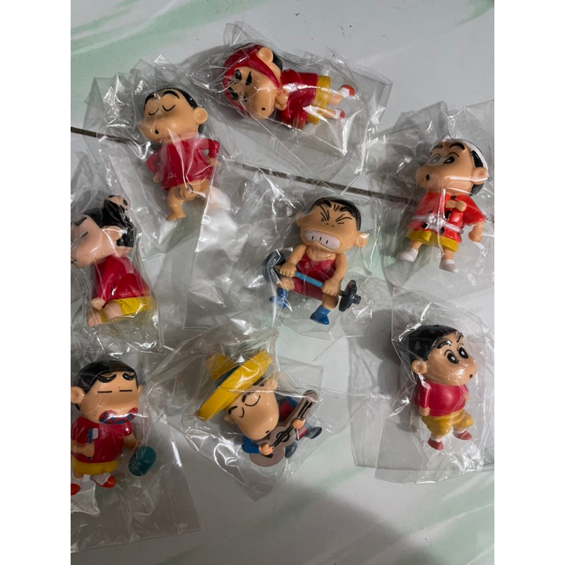 🇲🇾Ready Stock 5-6cm 8 IN 1 Shin Chan Figurine set / cake Topper ...