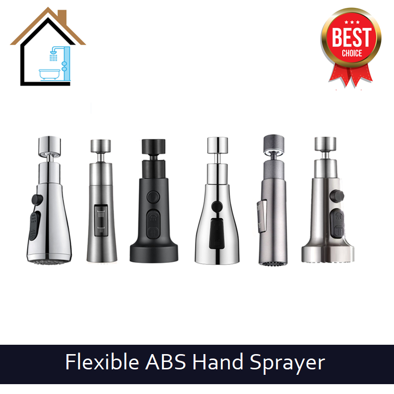 360°Swivel Flexible Kitchen Tap Hand Spray Head Faucet Sprayer Nozzle 2 ...