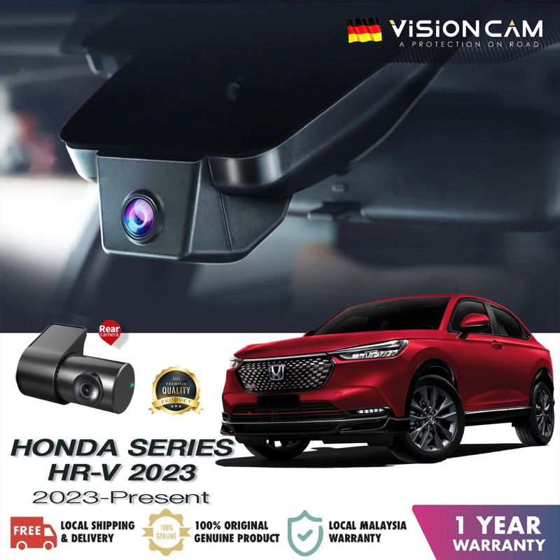 🔥4K UHD Premium Dash Cam🔥Honda HRV 2023-2025 Hidden DashCam Front and ...