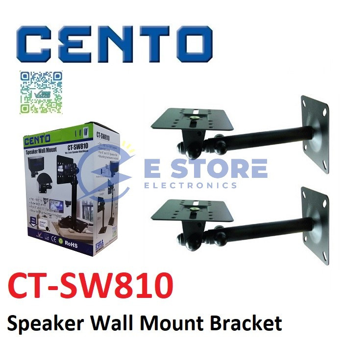 CENTO CT-SW810 Speaker Wall Mount Bracket (Pair) | Shopee Malaysia