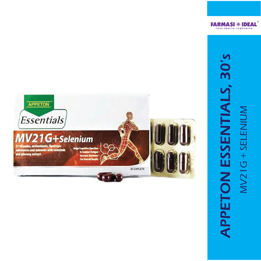 APPETON ESSENTIALS MV21G + SELENIUM, 30's | Shopee Malaysia