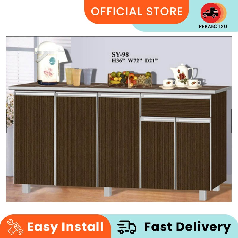P2U GY Almari Dapur 6'/Almari Dapur Bertutup/Almari Dapur Rendah ...