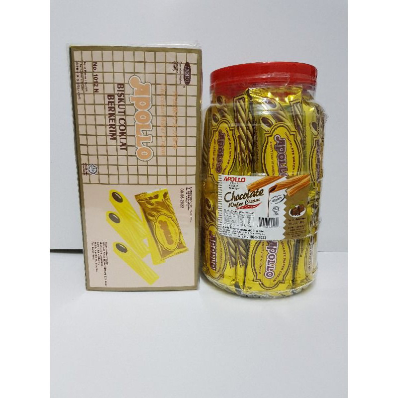 Apollo Gold Chocolate stick wafer 30pcs/45pcs | Shopee Malaysia
