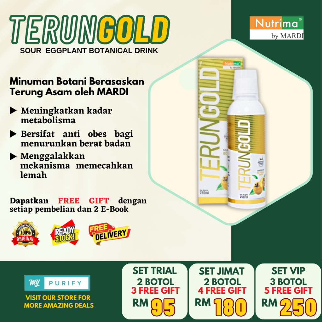 TerunGold Jus Botani Berasaskan Terung Asam Souir Eggplant Botanical ...