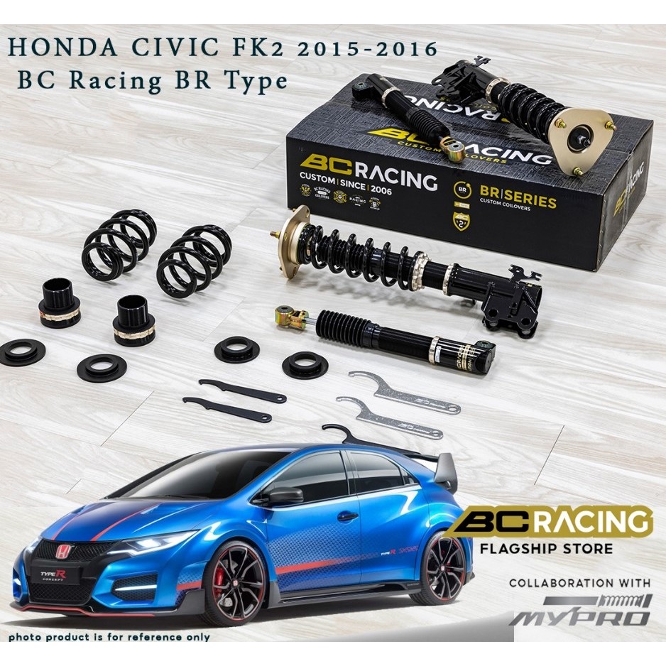 BC Racing BR Type Hi Lo Soft Hard Adjustable Absorber for Honda Civic ...
