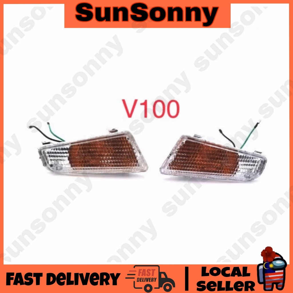 SUZUKI V100 V 100 FRONT SIGNAL ASSY SIGNAL DEPAN WITH BULB & SOCKET SET ...