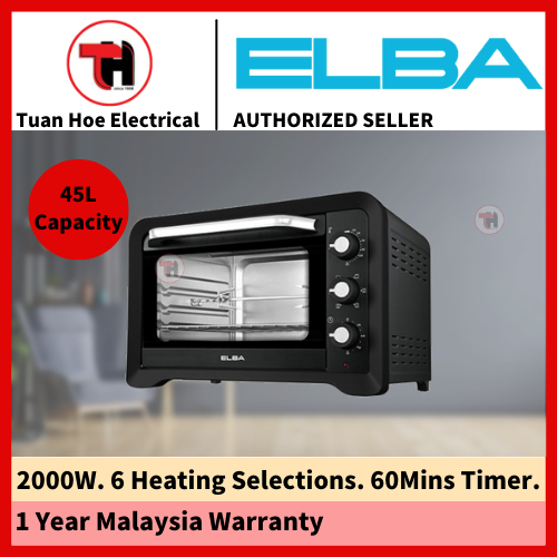 Elba Electric Oven 45L EEO-G4529(BK) | Shopee Malaysia