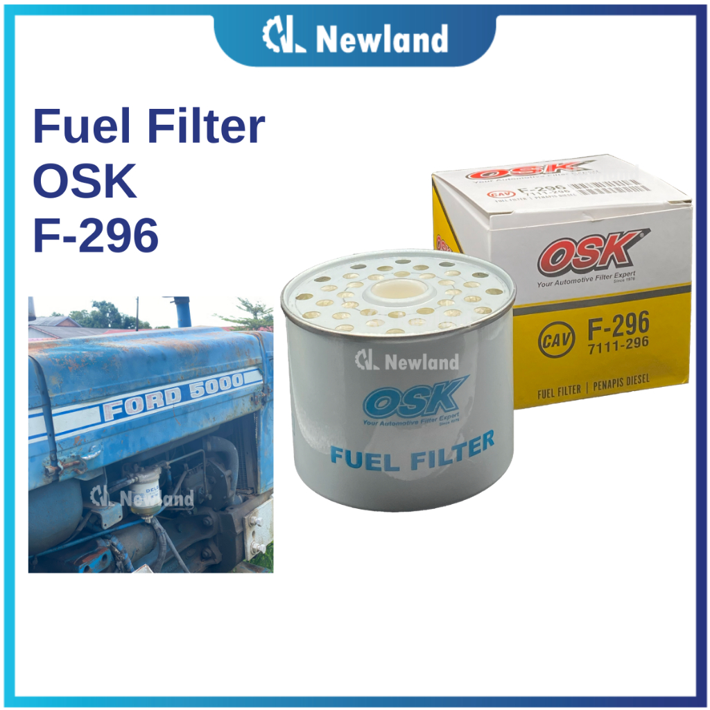 Diesel Filter / Fuel Filter OSK F-296 (Tractor Ford, MF, Fiat, New ...