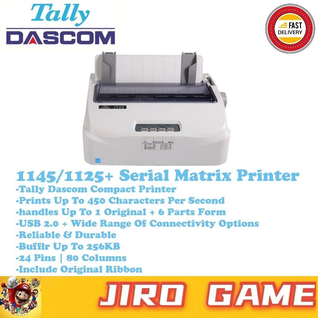 Tally Dascom 1145 / 1125+ A4 24-Pin USB Dot Matrix Printer / Computer Form Printer similar with ...