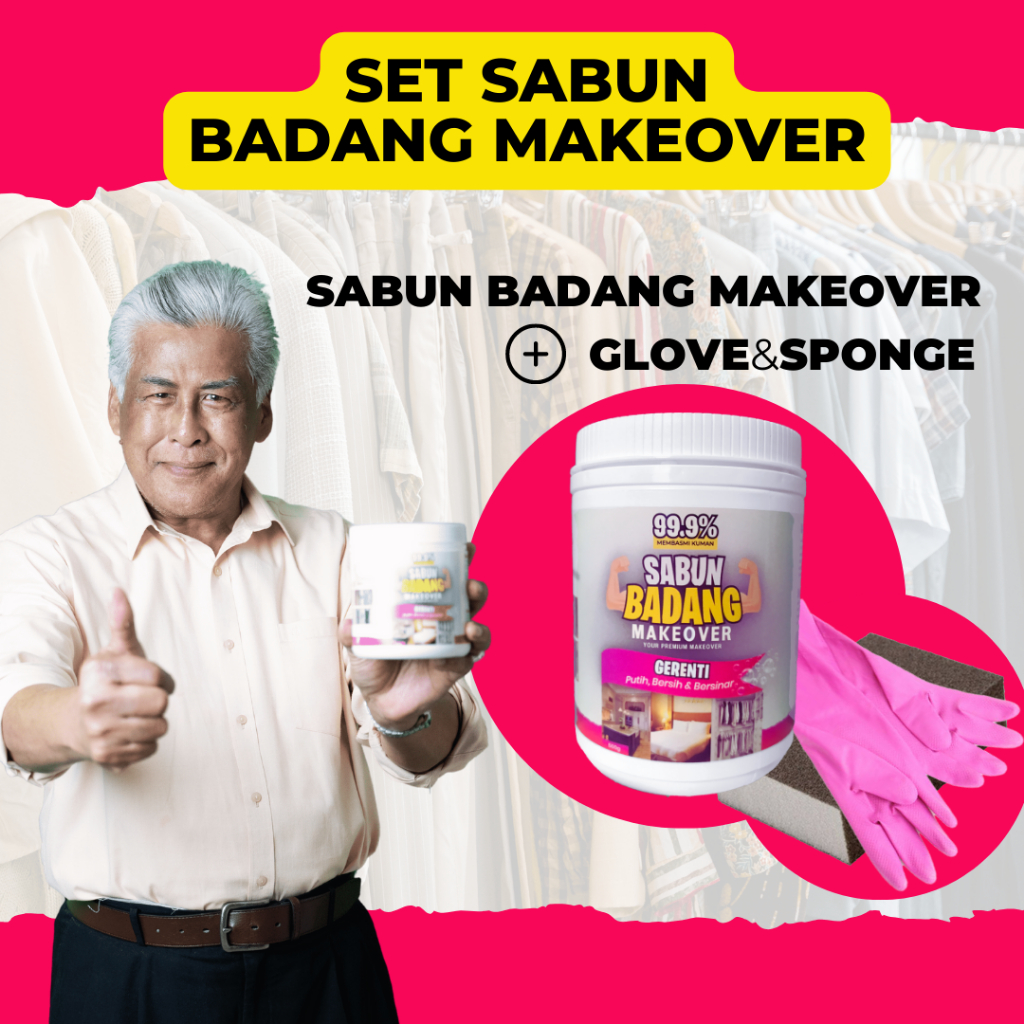 SET CUCI - CUCI SABUN BADANG MAKEOVER , GLOVES HEAVY DUTY DAN SPAN ...