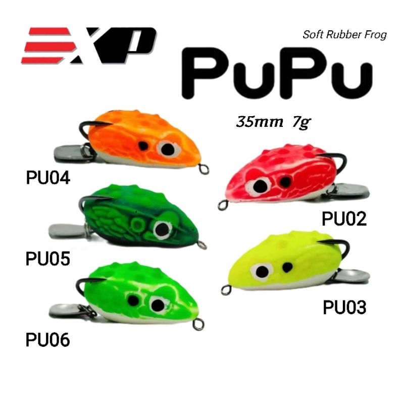 EXP PUPU SOFT RUBBER FROG 35MM/7G | Shopee Malaysia