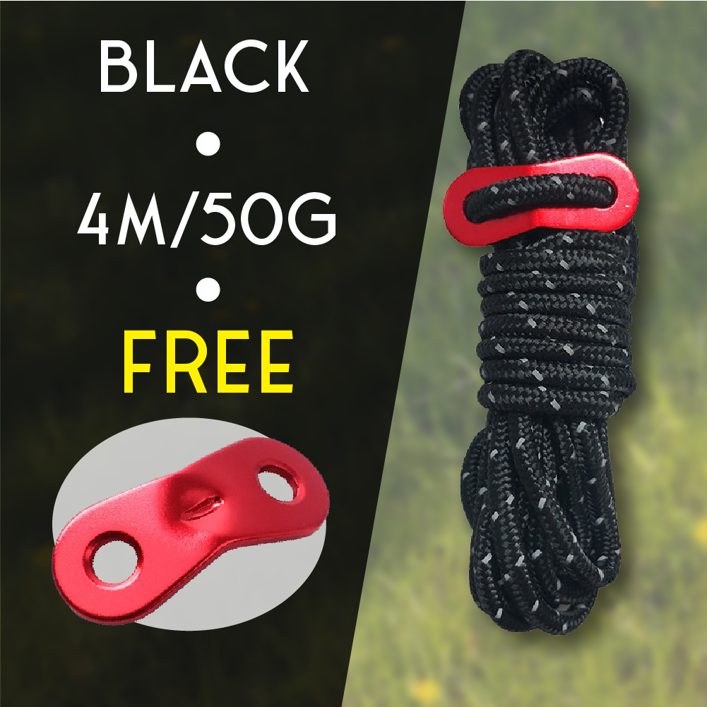 Camping Rope 4M Tali Khemah Tali Reflective Flysheet Wind Rope Tent ...