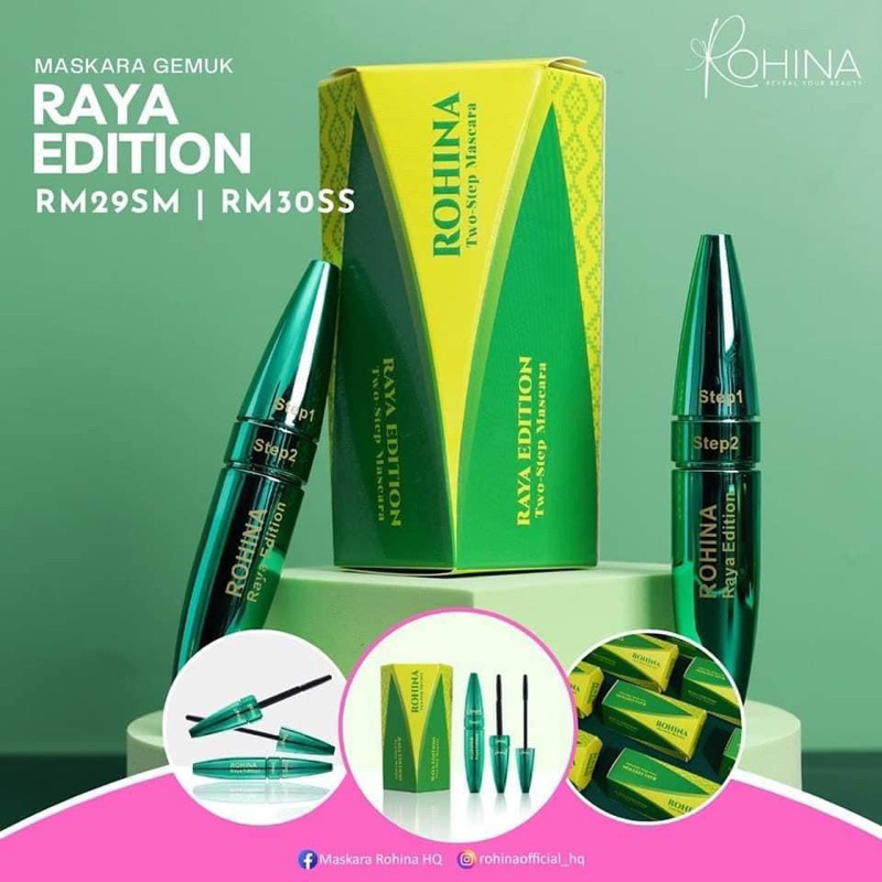 MASCARA ROHINA 2STEP RAYA EDITION 2023 | Shopee Malaysia