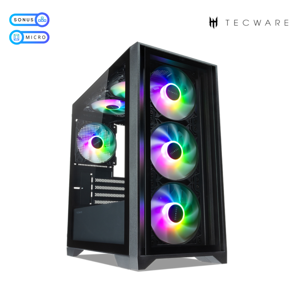 TECWARE Nexus Air T3 MATX Gaming Case - Black | Shopee Malaysia