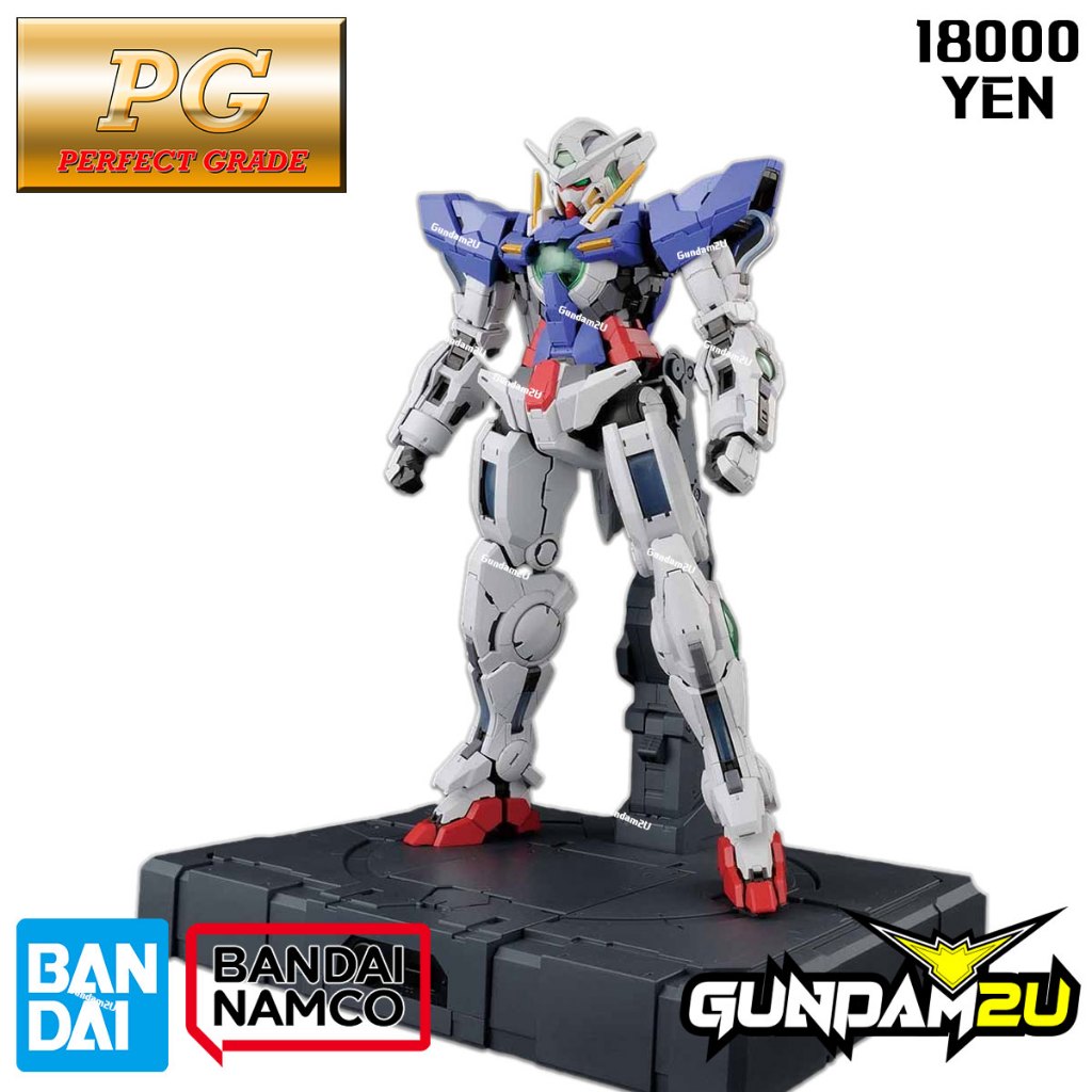 BANDAI PG 1/60 Gundam Exia - Perfect Grade Gundam OO 00 Plastic Model ...