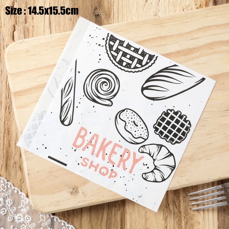 10pcs/pack Sandwich Paper Wrap | Disposable Food Packing Paper ...