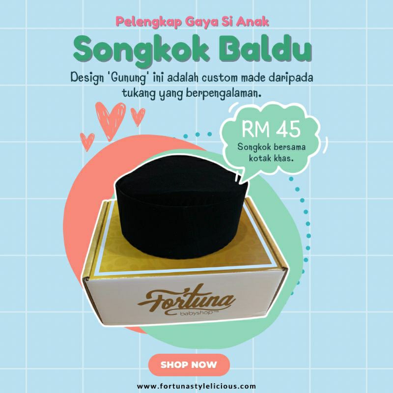 Songkok Baby Kids (16 saiz) | Shopee Malaysia