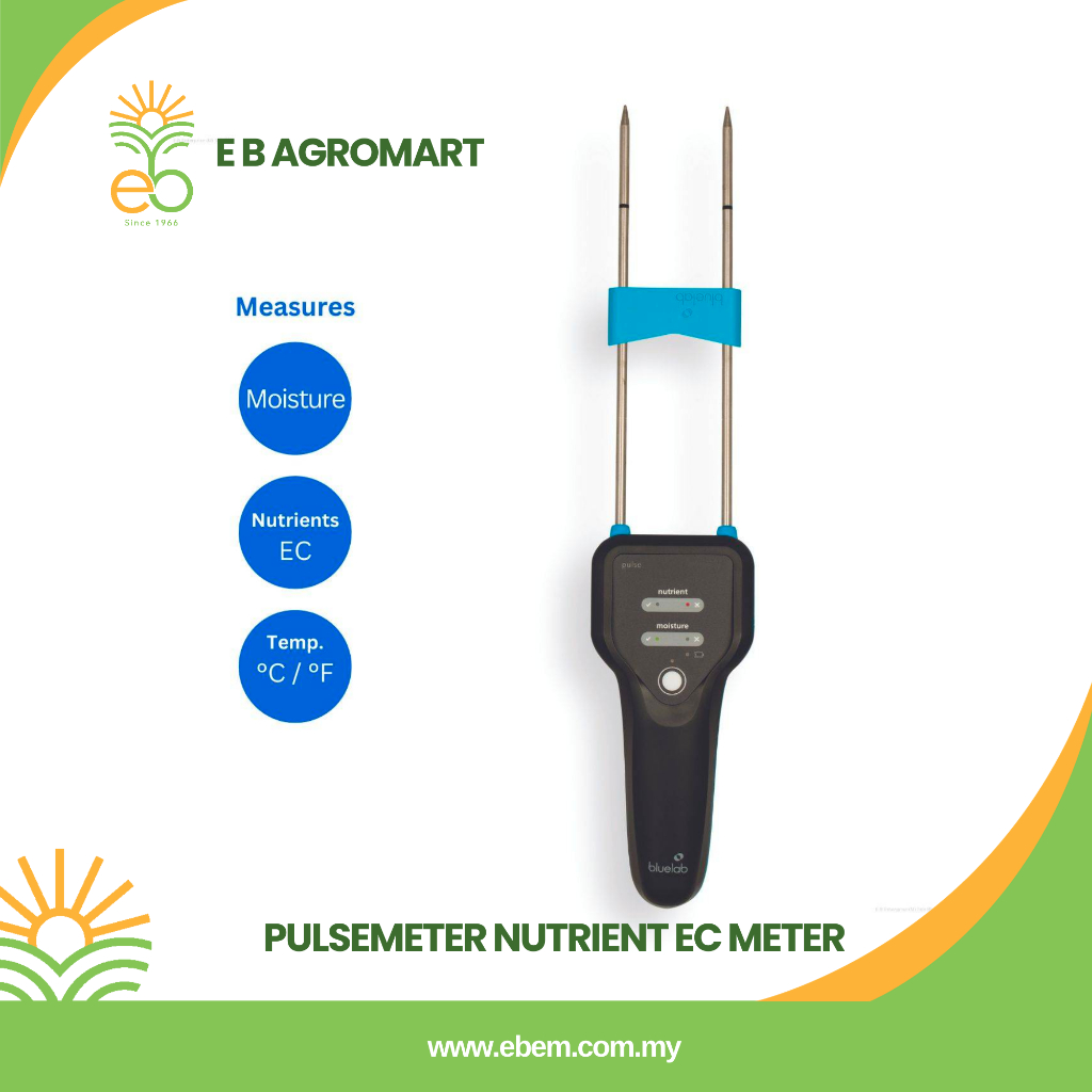 Bluelab Pulse Multimedia EC / MC Meter (Conductivity / EC, Soil ...