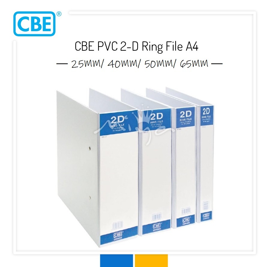 CBE PVC 2-D Ring File - A4 ( 25MM / 40MM / 50MM / 65MM ) | Shopee Malaysia