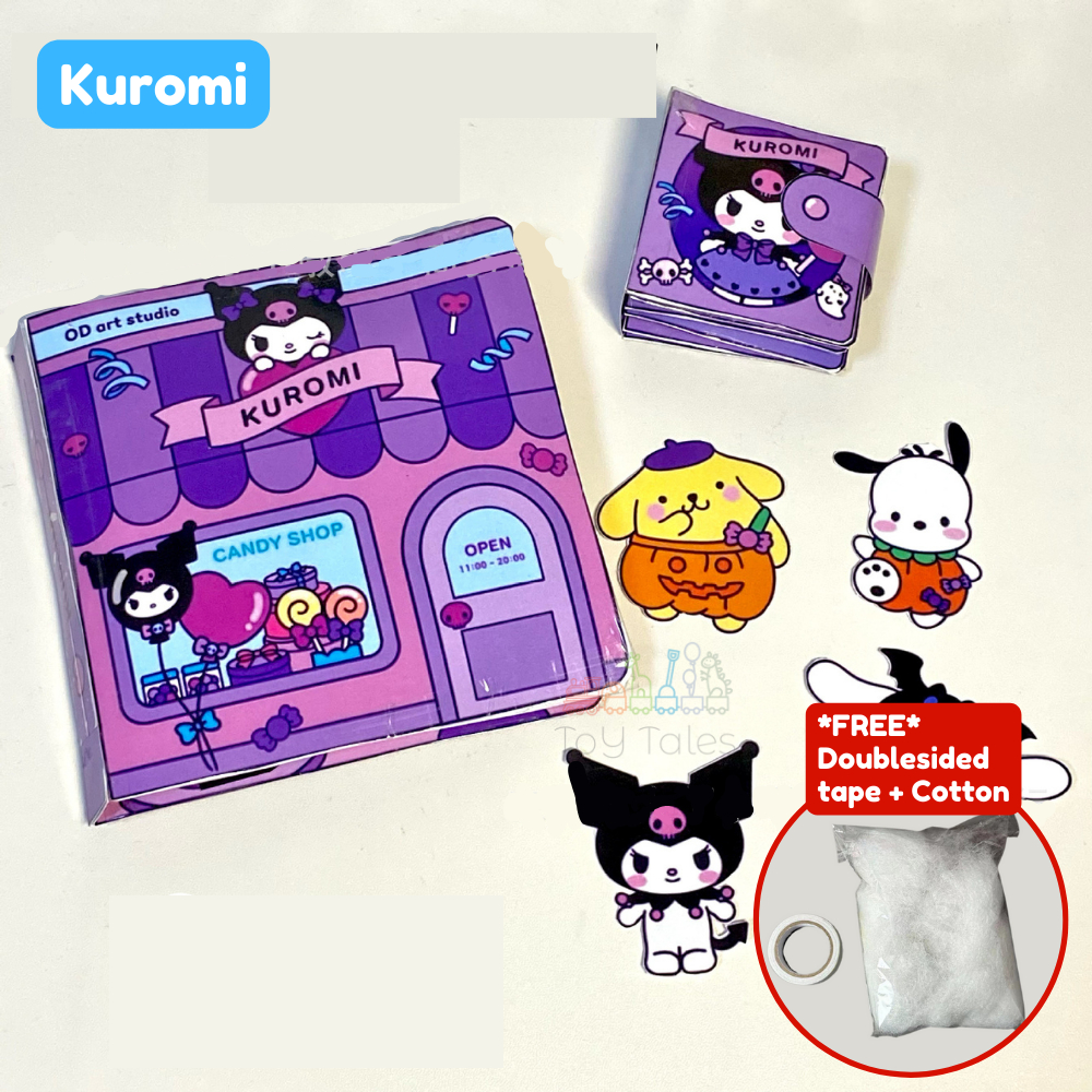 SANRIO QUIET BOOK 🍭 DIY Toy Book Kuromi Melody Dress Up Book Cartoon ...