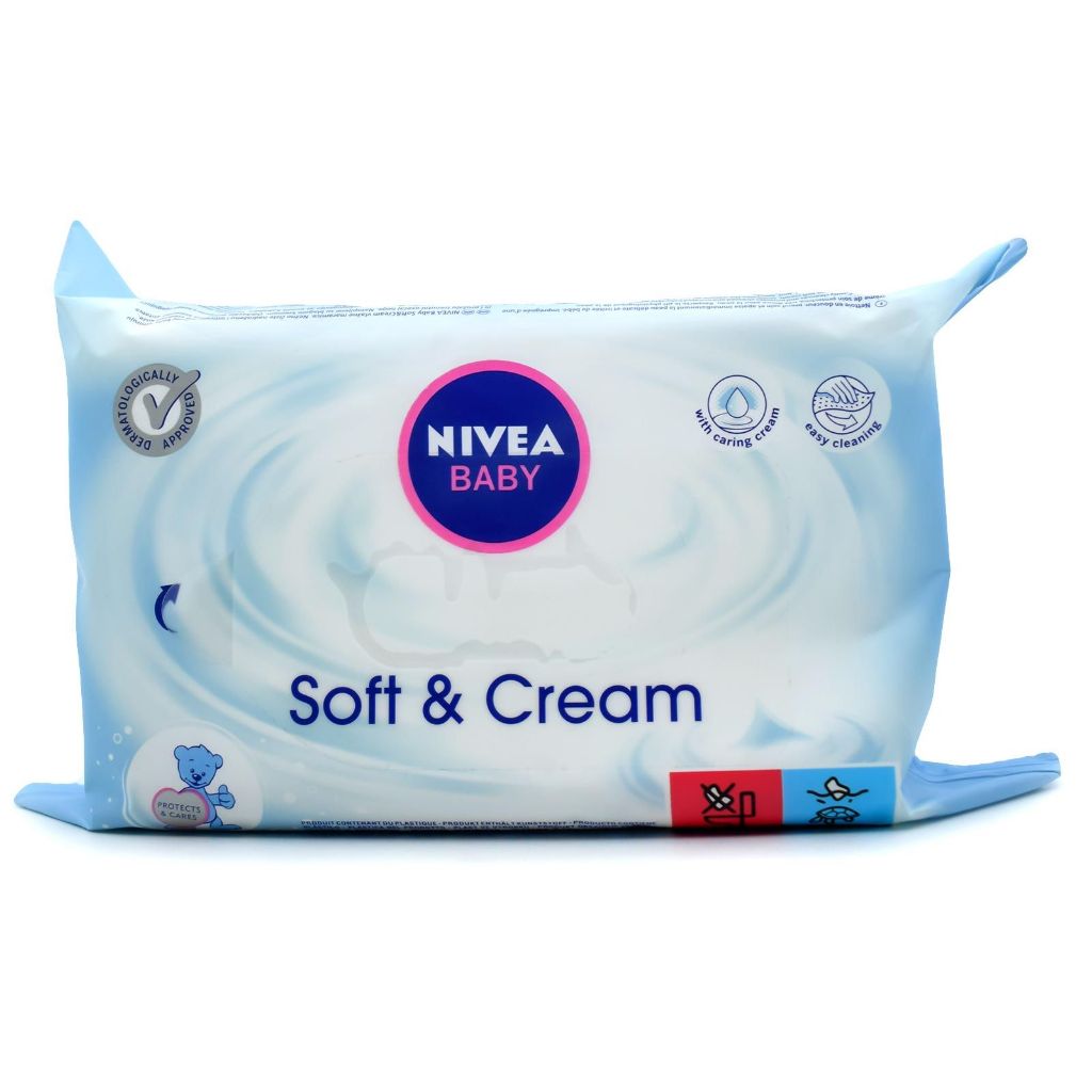 NIVEA BABY SOFT & CREAM WIPES (63'S) | Shopee Malaysia