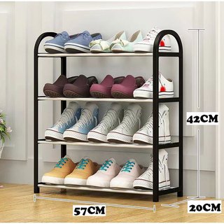 4 Tiers Shoe Rack Almari Kasut Rack Kasut Rak Kasut Bertutup Murah Rak ...
