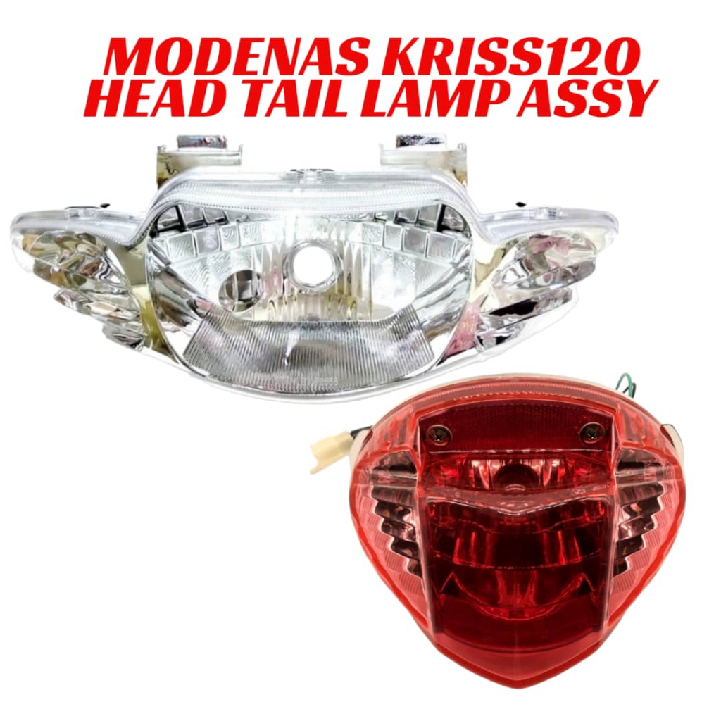 Modenas KRISS120 KRISS 120 Head Tail Lamp Set Head Lamp Assy Tail Lamp ...
