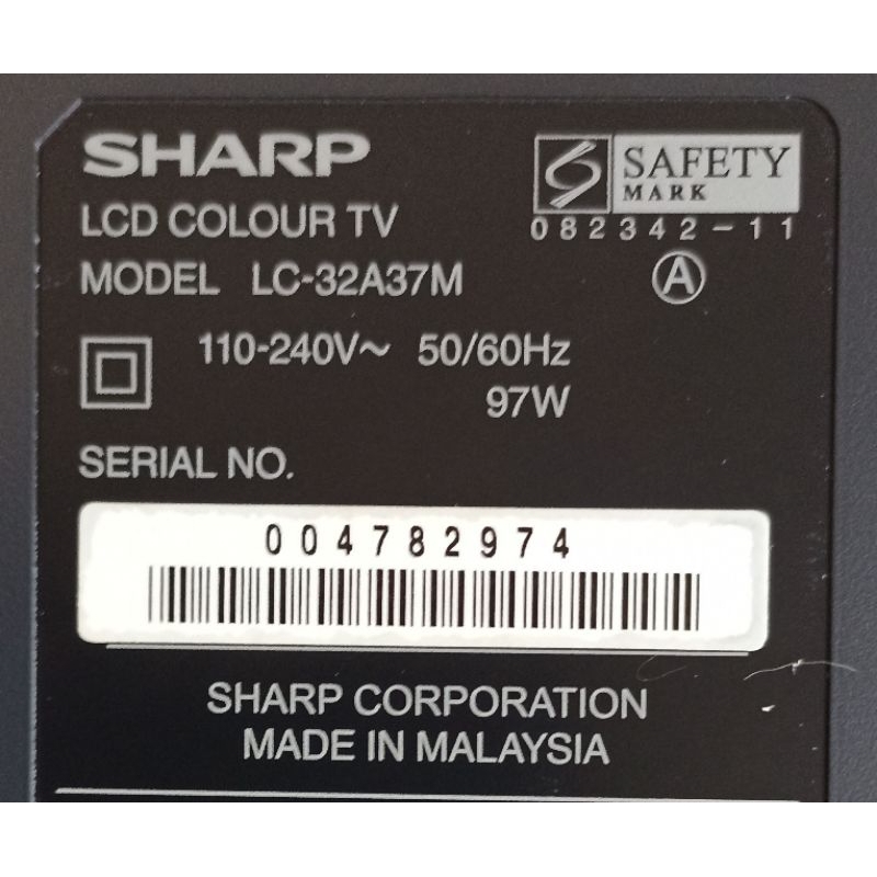 SHARP LC-32A37M TV LCD | Shopee Malaysia
