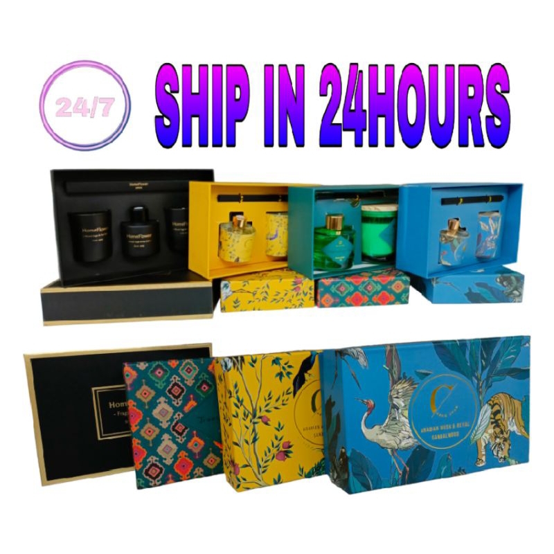 [SPAYLATER] 🕯️ CANDLE AND REED DIFFUSER 2 IN 1 🎁 GIFT BOX SET SUITABLE ...