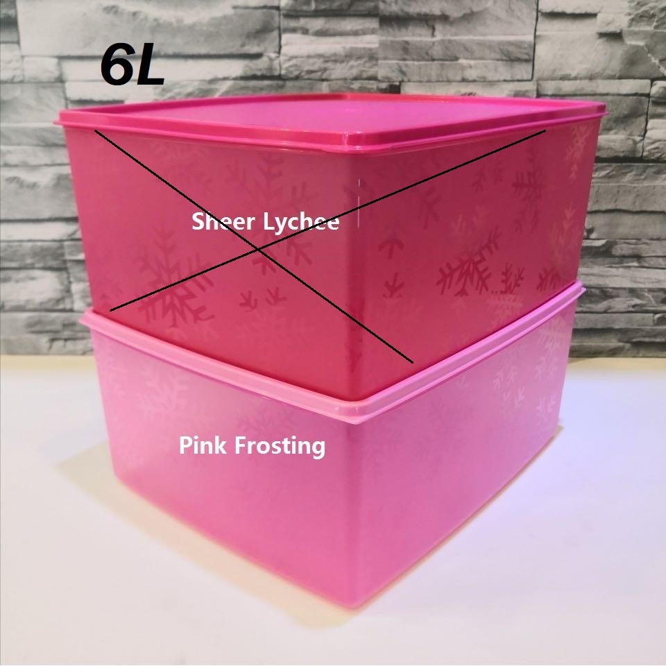 Tupperware Festive Stor N Serve 6L 6.0L Pink 1pc Multi Keeper Large ...