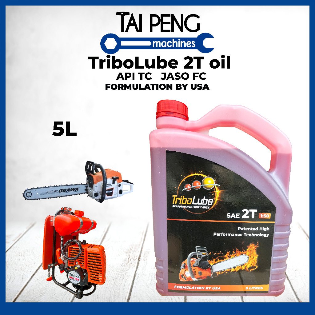 TriboLube 2t oil 5L Minyak 2T chainsaw mesin rumput | Shopee Malaysia