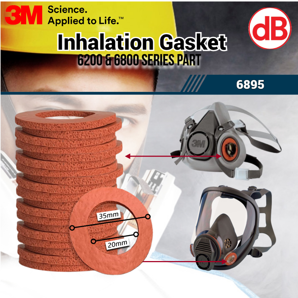 3M Inhalation Port Gasket 6895, ( 6200 & 6800 series part ) Respiratory ...