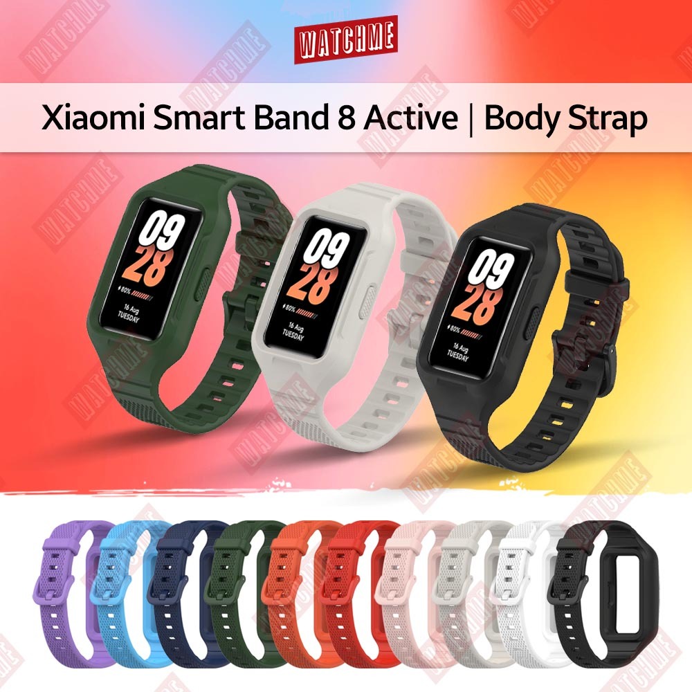 Xiaomi Smart Band 8 Active Strap, Body Cover Strap, 2in1 Full Protect Watch Strap (miband mi ...