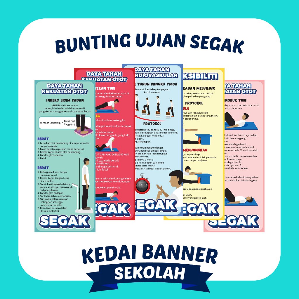 Bunting Ujian SEGAK | Pendidikan Jasmani dan Kesihatan | Keceriaan ...