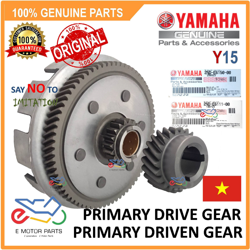 Y15 PRIMARY DRIVE GEAR PRIMARY DRIVEN GEAR MANGKUK CLUTCH VIETNAM ...